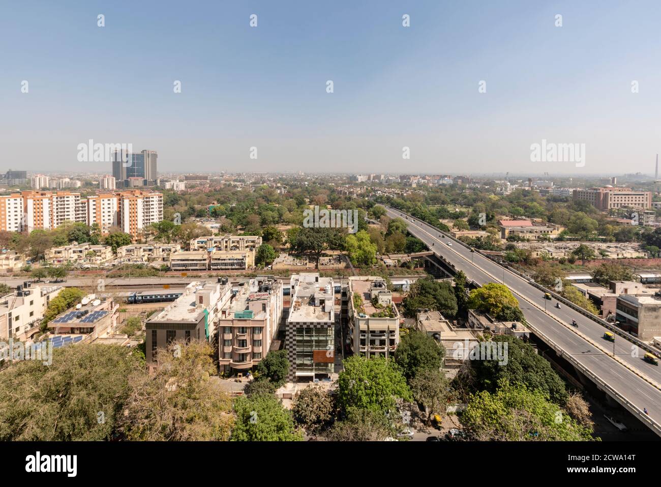 View over Maharaja Ranjeet Singh Marg, new Delhi, India Stock Photo - Alamy