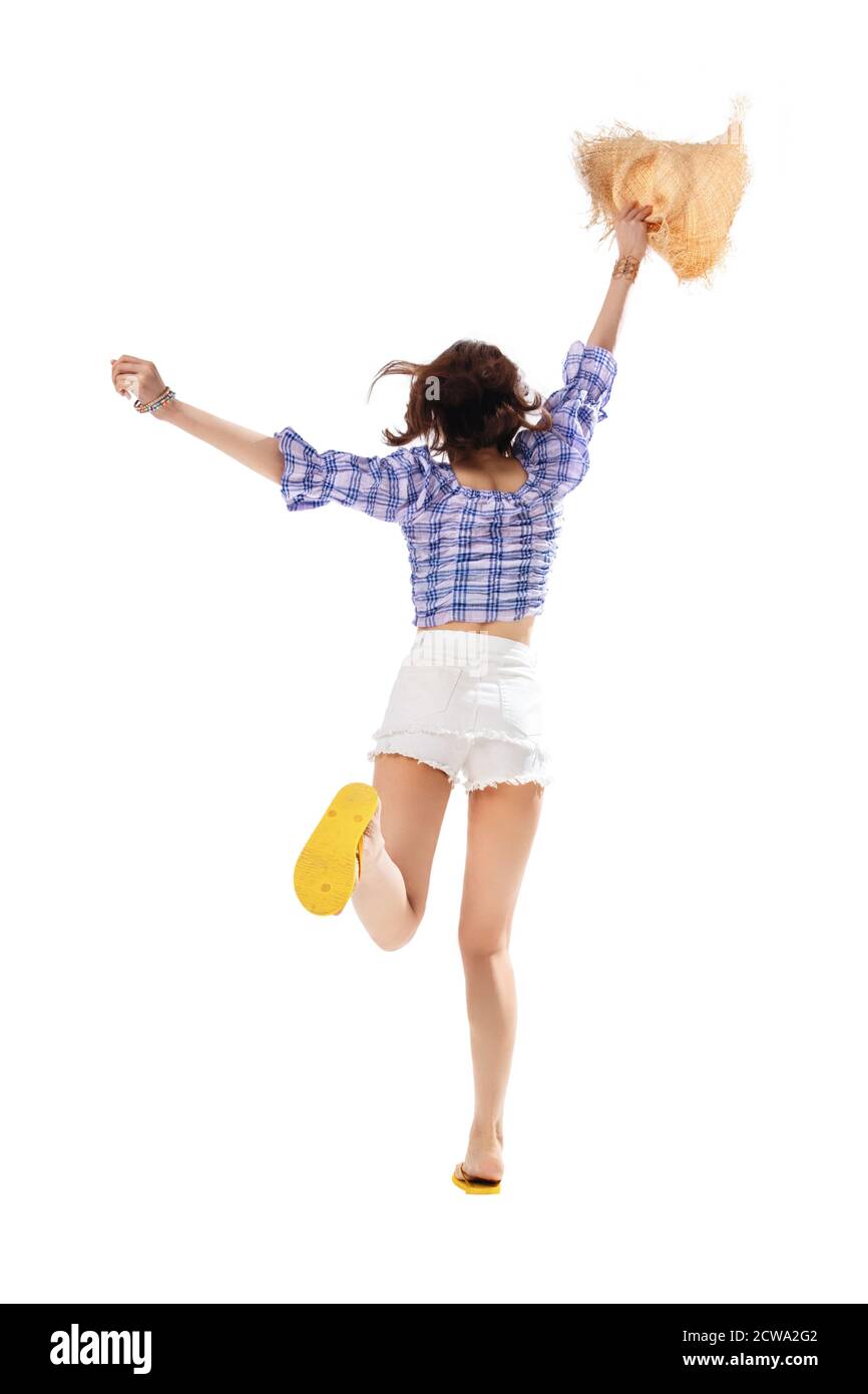 Women summer happy Cut Out Stock Images & Pictures - Alamy