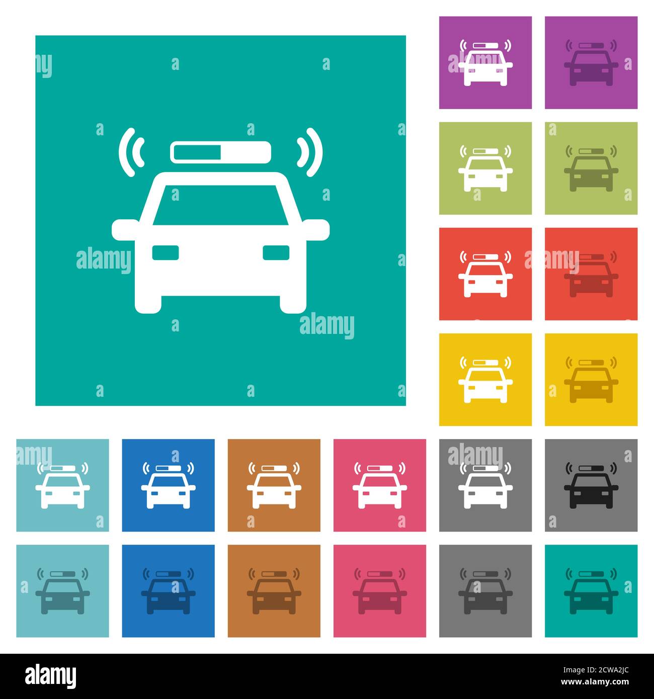 Flashing police car multi Stock Vector Images - Alamy