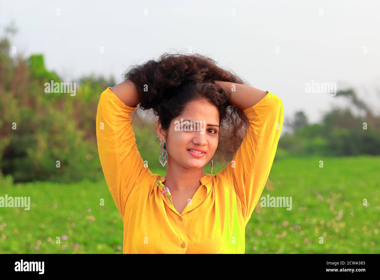 Indian female model hi-res stock photography and images - Alamy