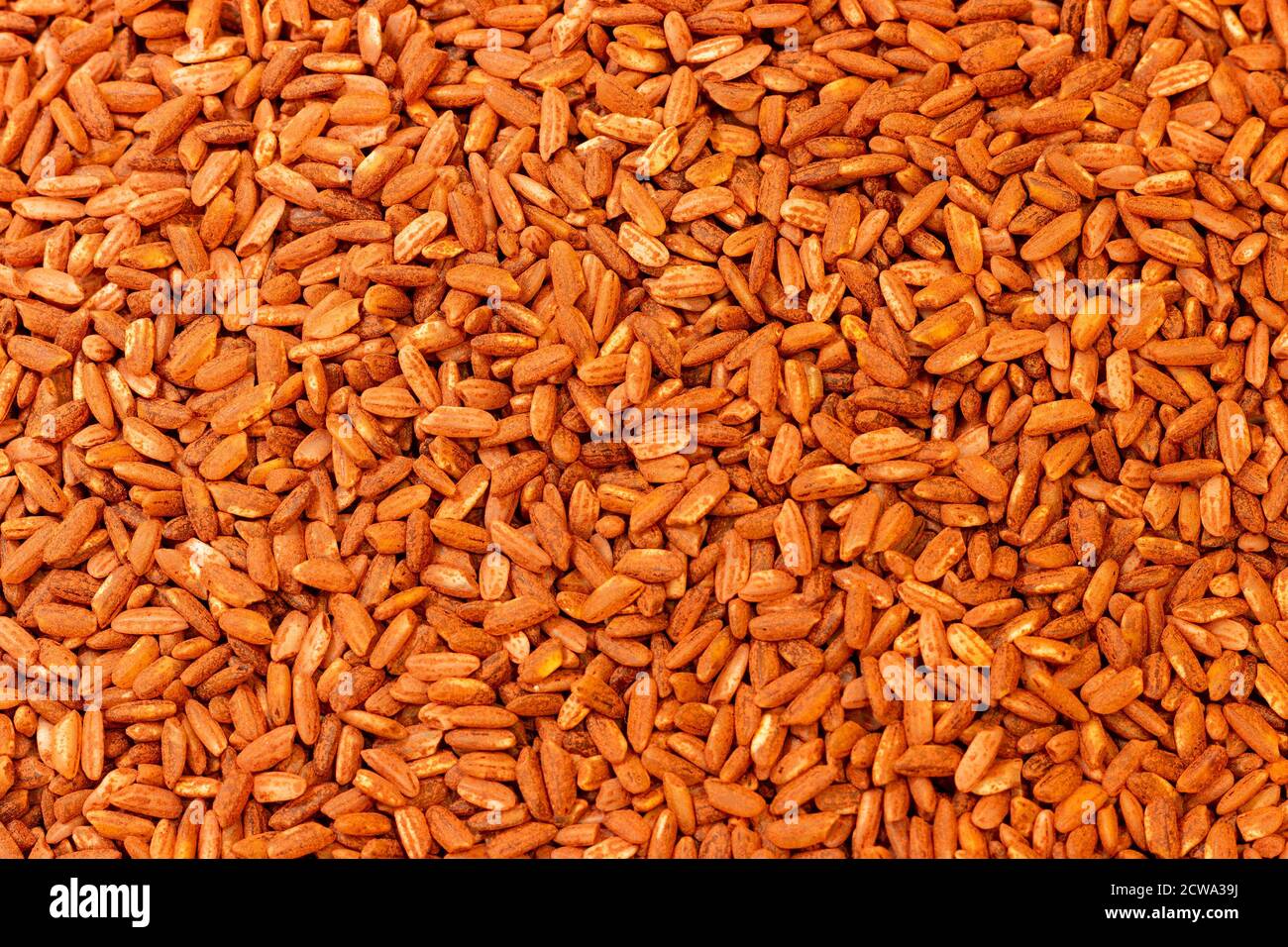 Uzbek rice devzira of red-brown color, intended for the preparation of ...