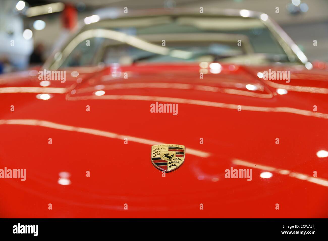 Closeup of heritage cars from Mercedes Benz and Volkswagen Stock Photo ...