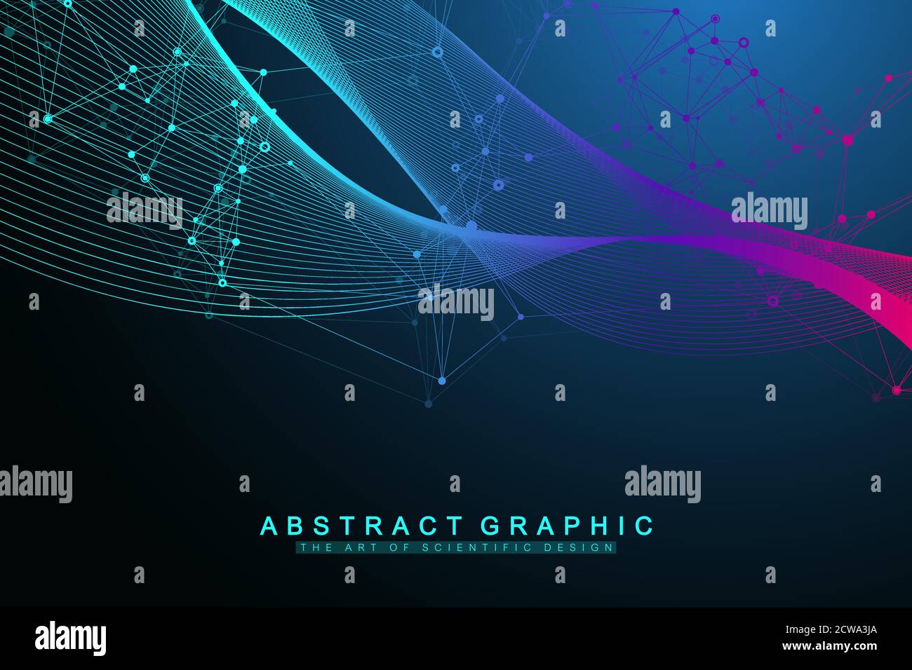 Big Genomic Data Visualization. DNA helix, DNA strand, DNA Test. CRISPR ...