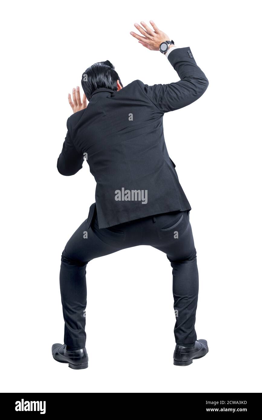 Confused Man Rear View Cut Out Stock Images & Pictures - Alamy