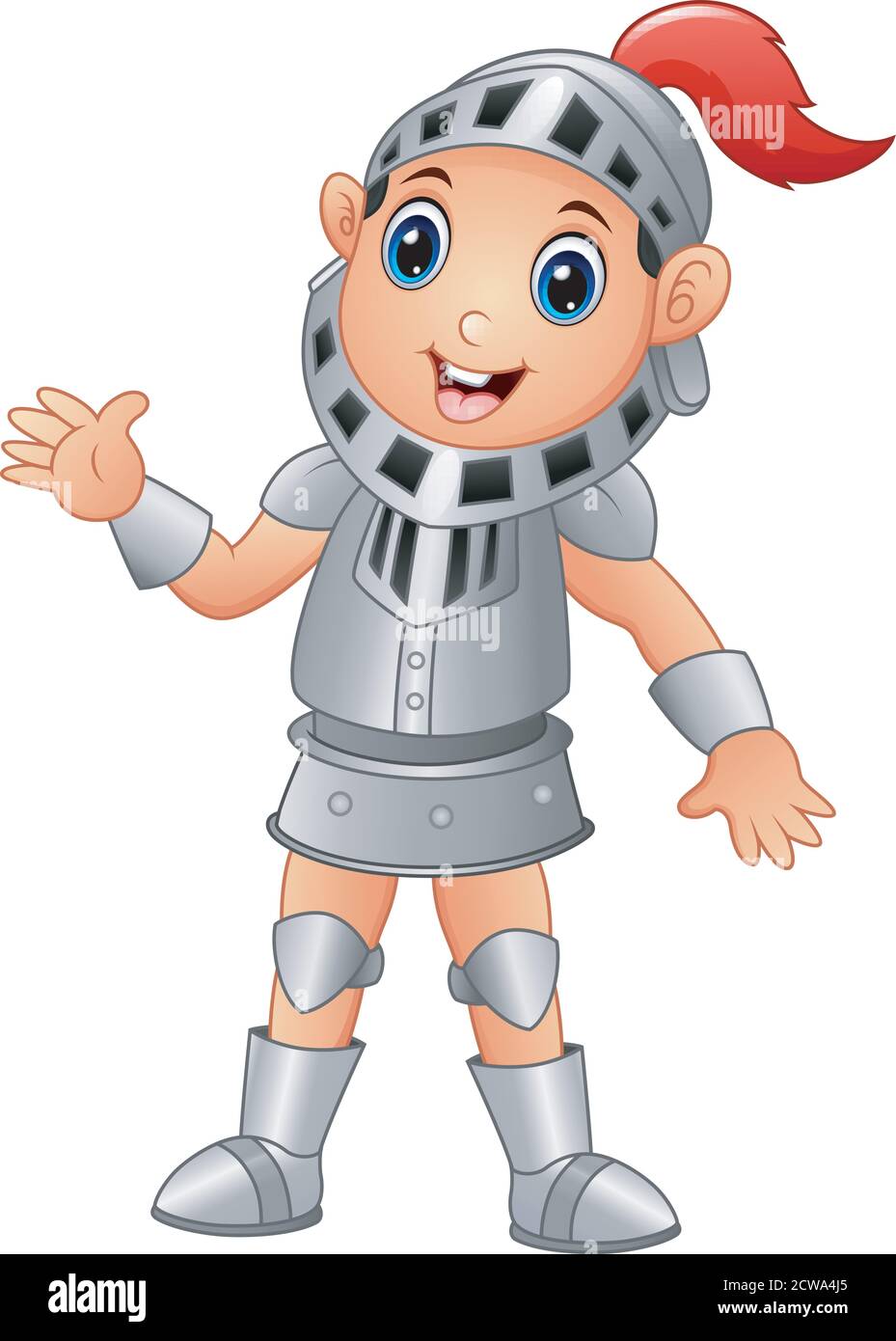 Vector illustration of Cartoon knight boy Stock Vector Image & Art - Alamy