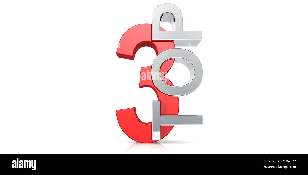Top 3 word isolated on white background, 3D rendering Stock Photo - Alamy