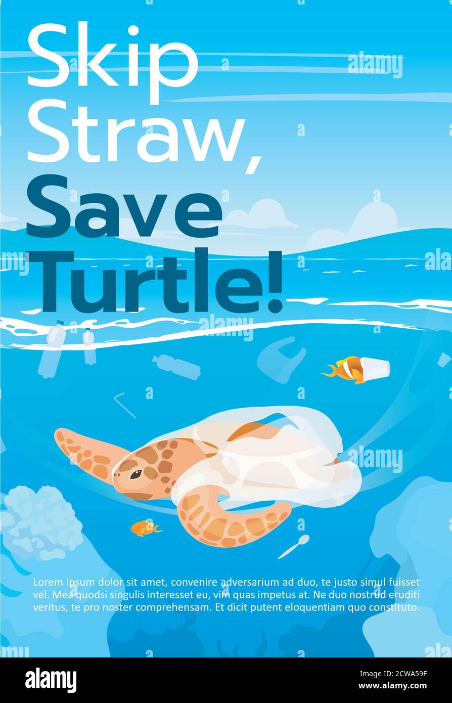 Save turtle brochure template Stock Vector Image & Art - Alamy
