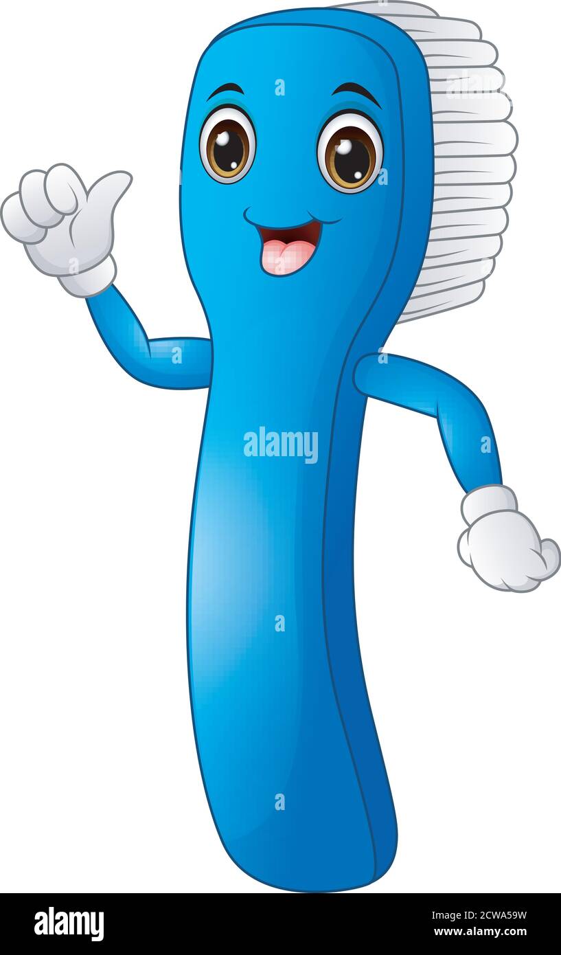 Vector illustration of Cartoon toothbrush giving thumb up Stock Vector ...
