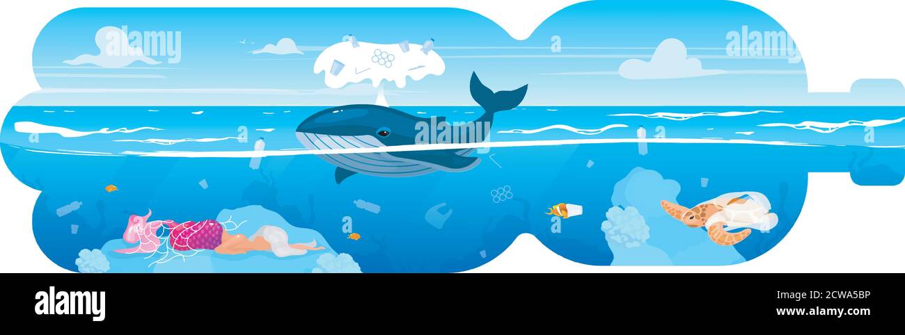 Whale eat plastic Cut Out Stock Images & Pictures - Alamy