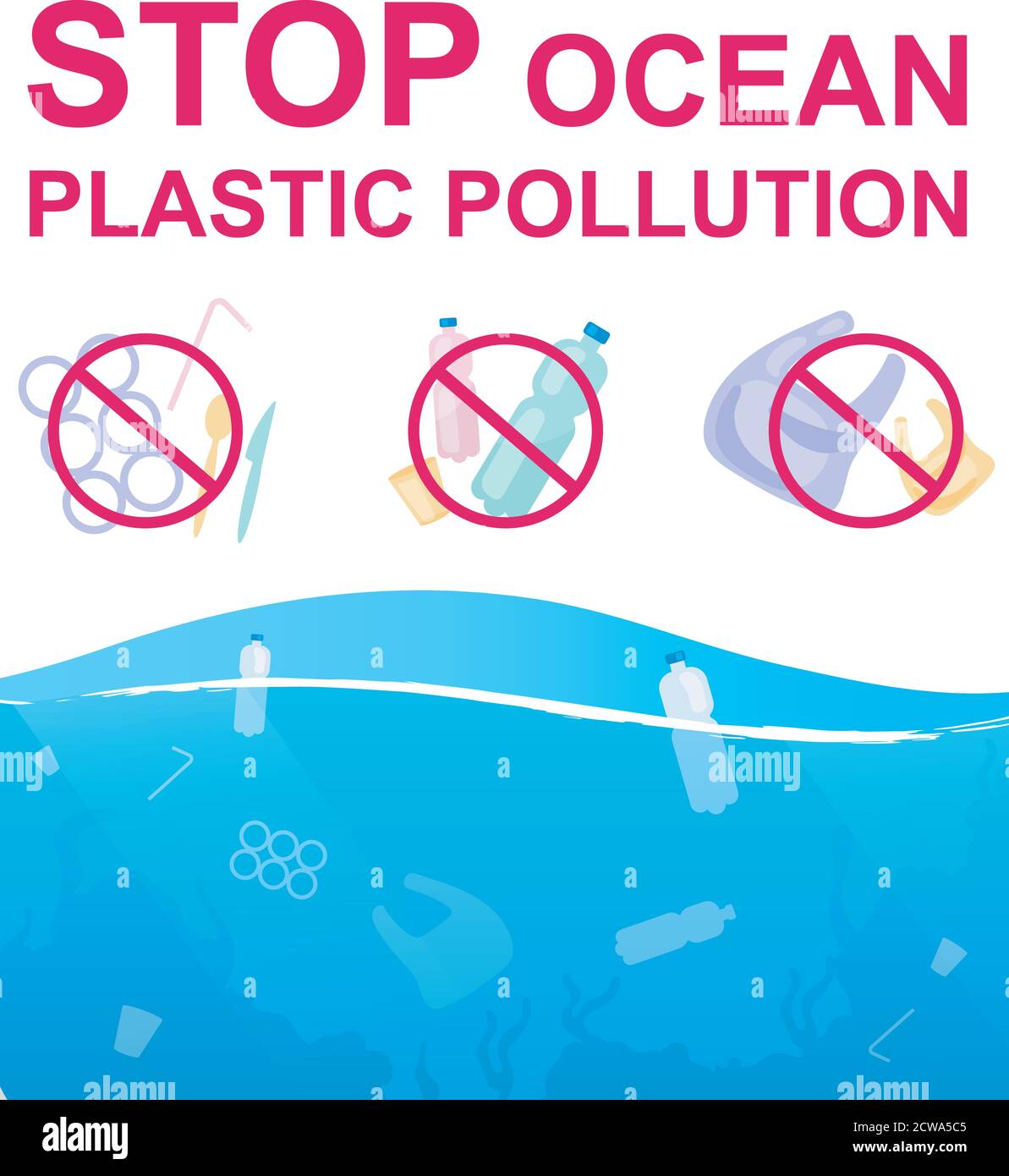 Stop water waste Cut Out Stock Images & Pictures - Alamy