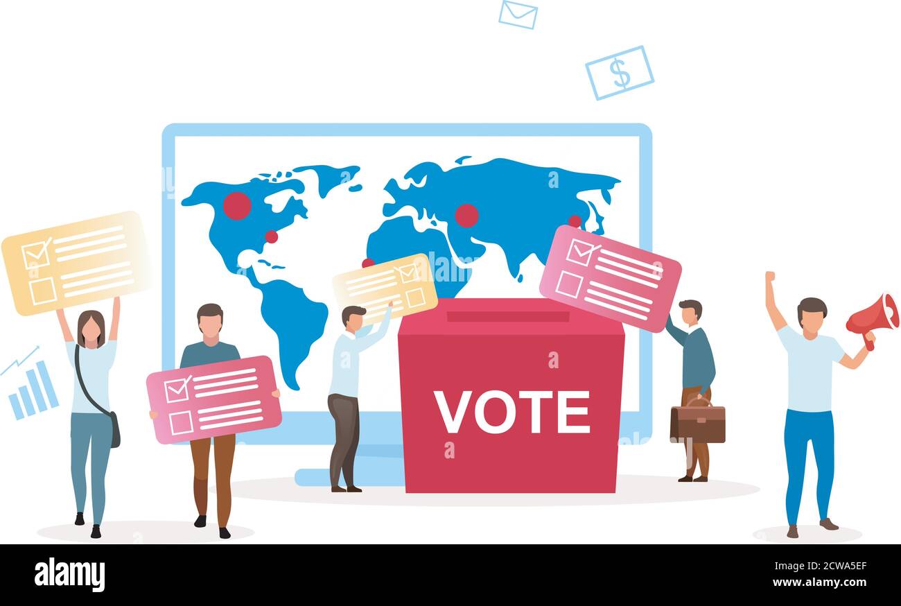 Election campaign flat vector illustration Stock Vector Image & Art - Alamy