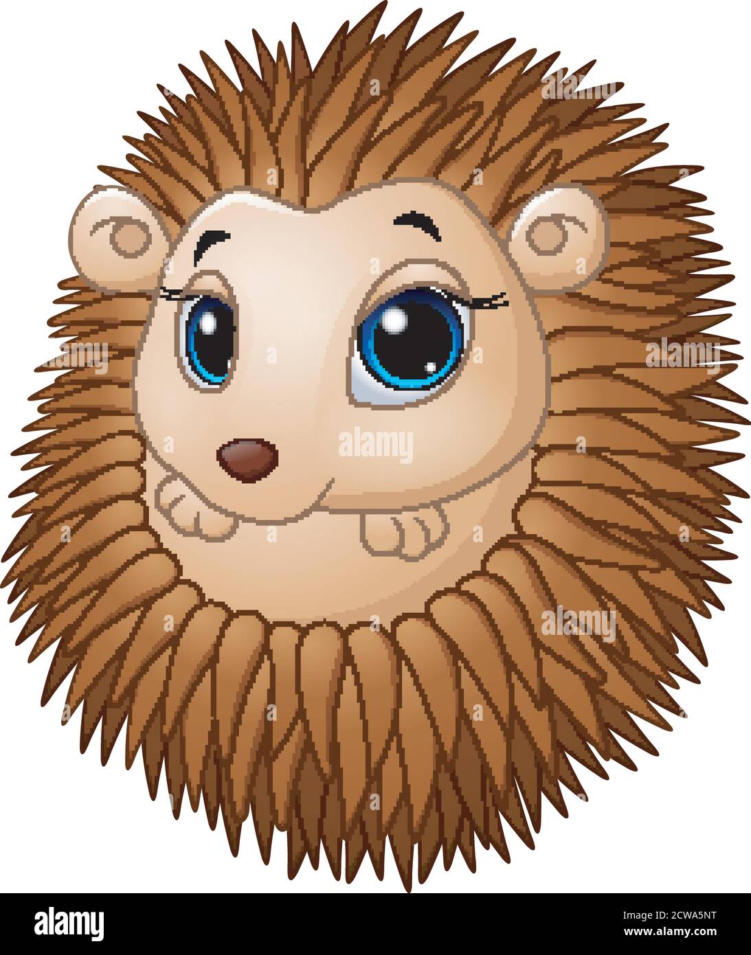 Vector illustration of Cute baby hedgehog Stock Vector Image & Art - Alamy