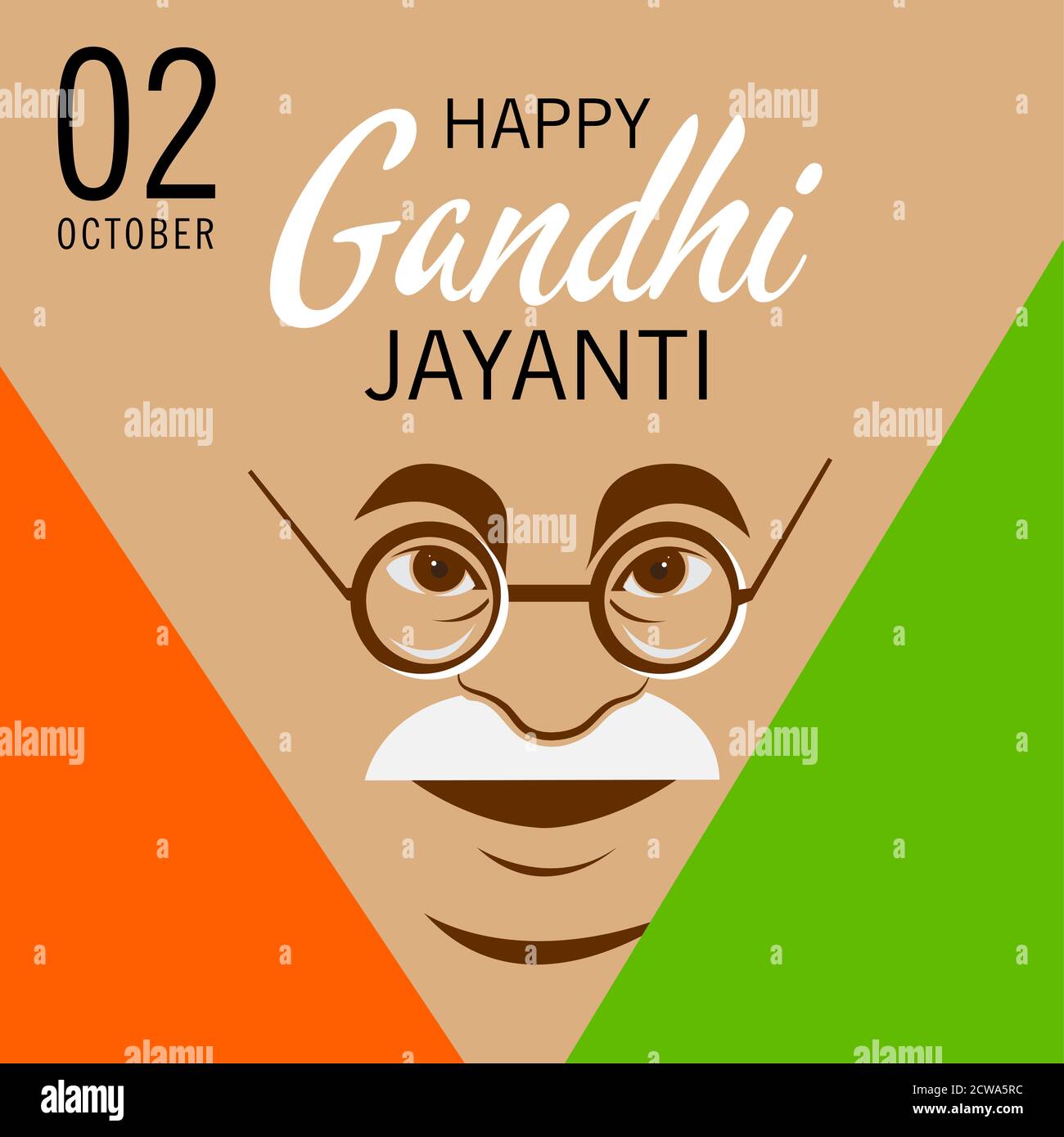 Vector illustration of a Background for 2nd October Gandhi Jayanti ...