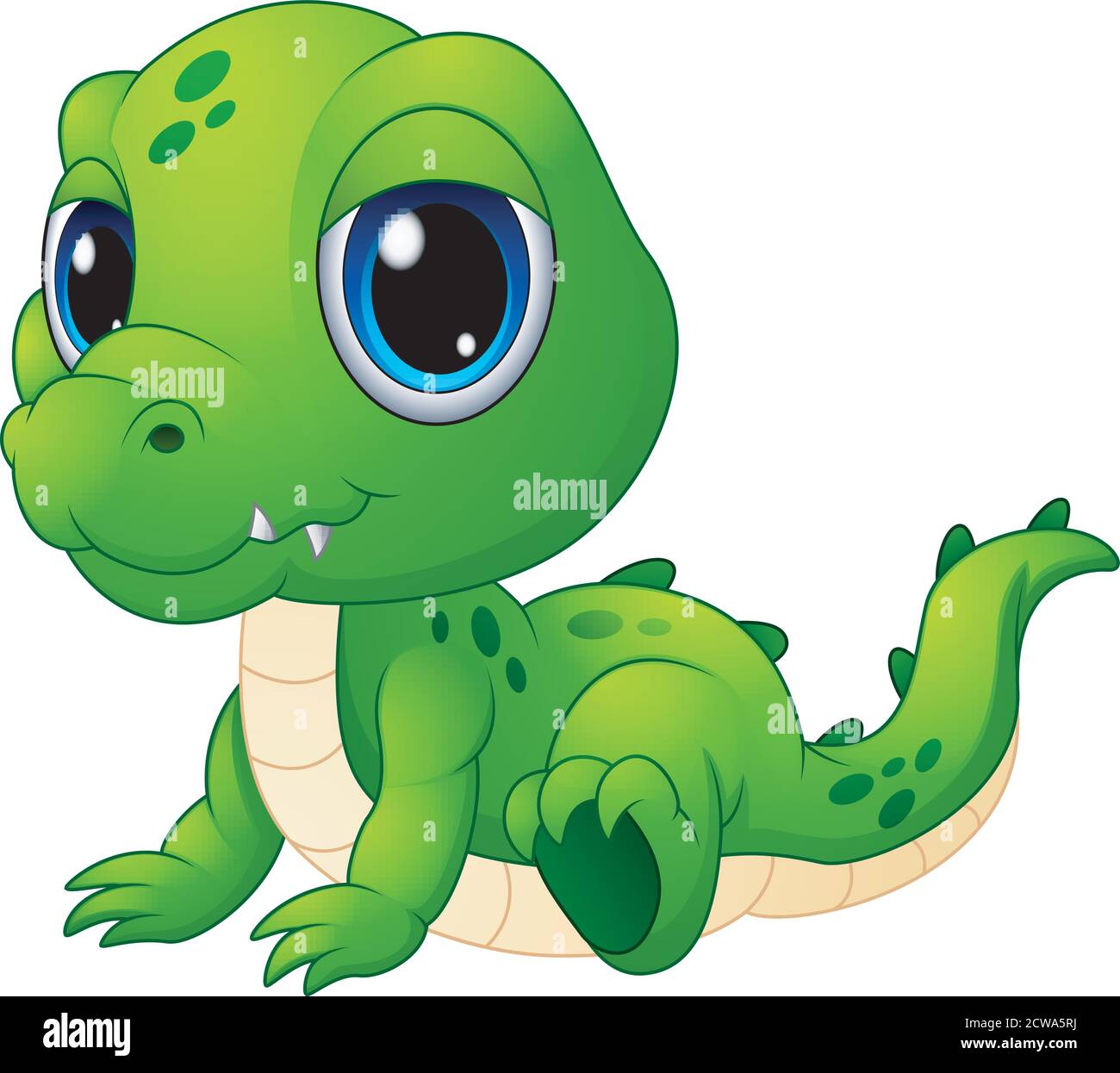 Cute Baby Alligator Clipart