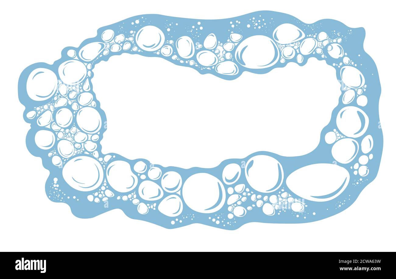 Bubbles and foam, banner with copy space vector Stock Vector Image ...