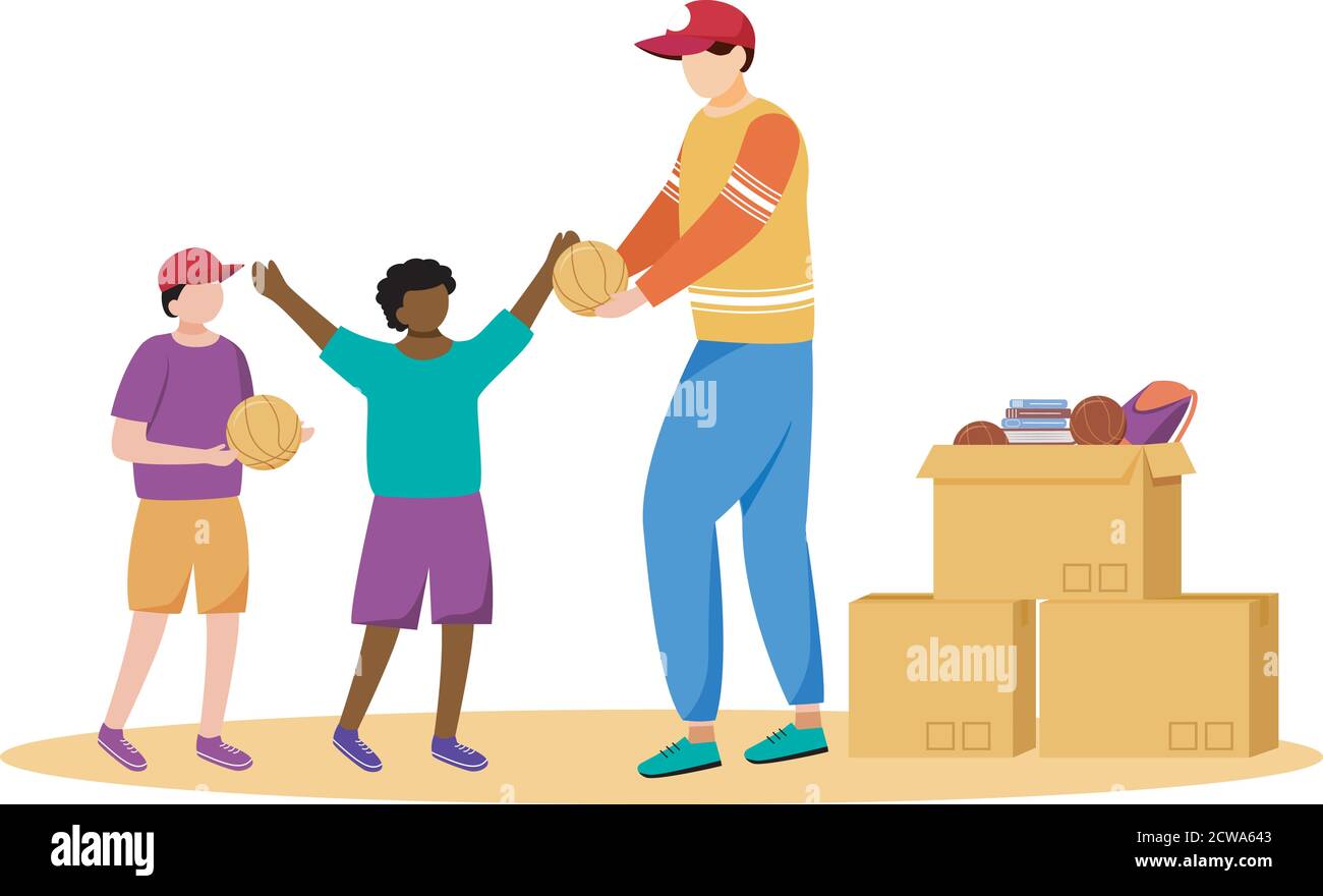 Humanitarian help flat vector illustration Stock Vector Image & Art - Alamy