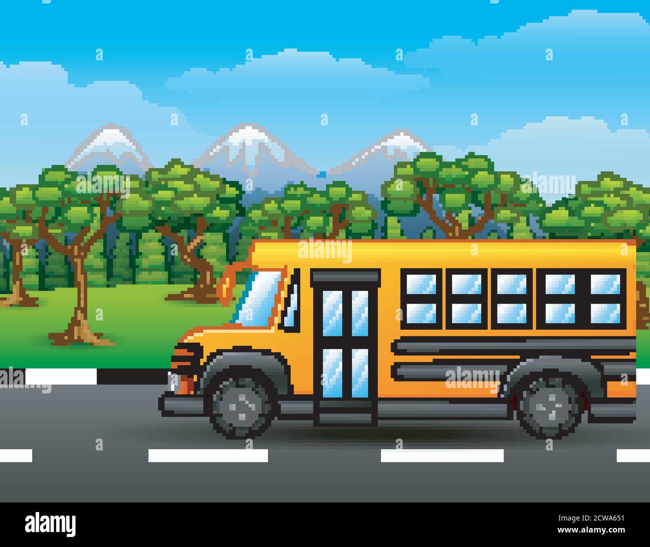 Cartoon bus driver isolated on hi-res stock photography and images - Alamy