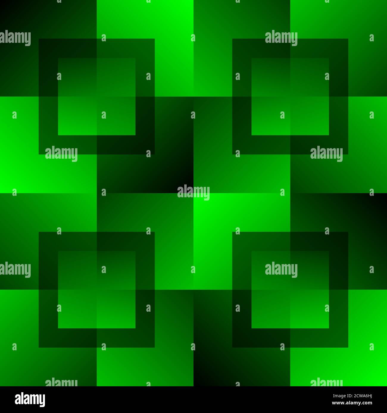 Abstract geometric background with square mosaic green, vector ...