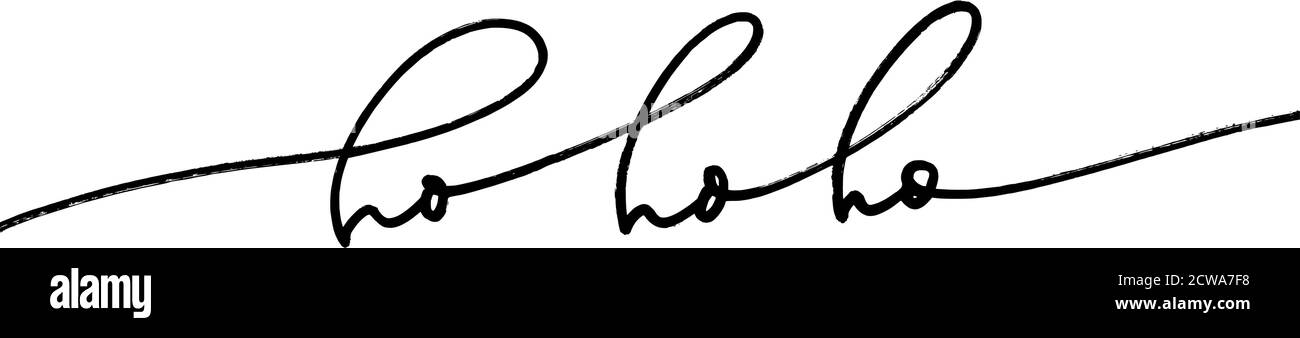 Ho ho ho phrase, vector modern calligraphy Stock Vector Image & Art - Alamy