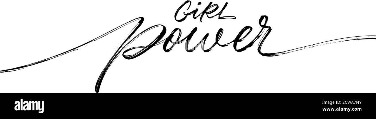 Girl Power ink pen vector lettering Stock Vector Image & Art - Alamy