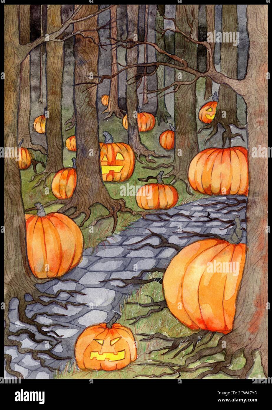 Evil Pumpkin Patch Art