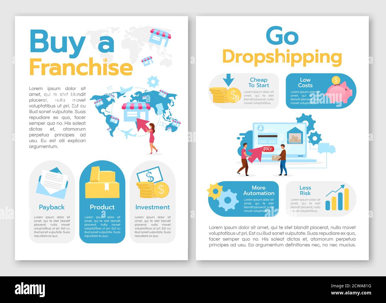 Buy franchise brochure template Stock Vector Image & Art - Alamy