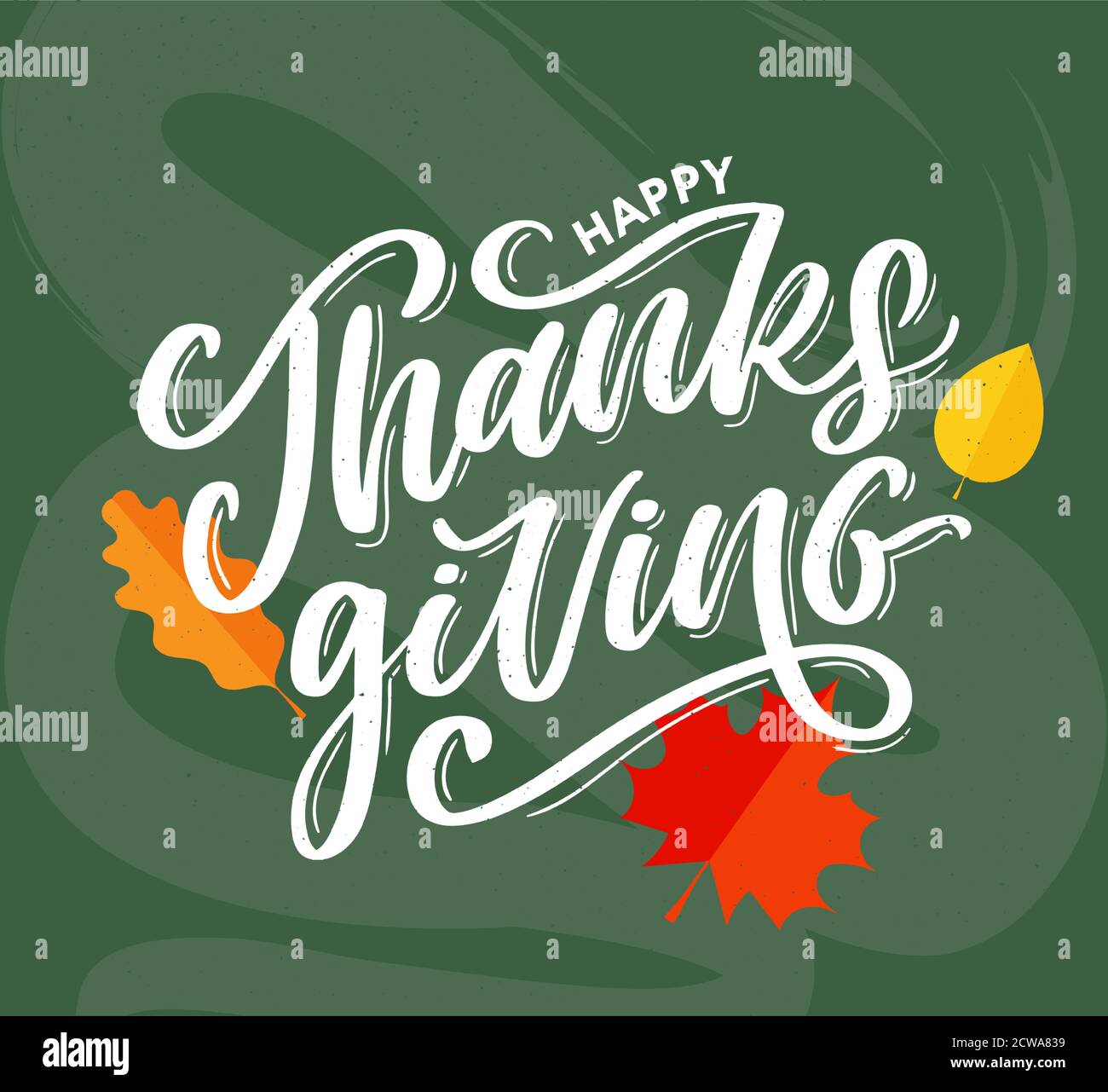 happy thanksgiving lettering calligraphy text brush vector Stock Vector Image & Art - Alamy