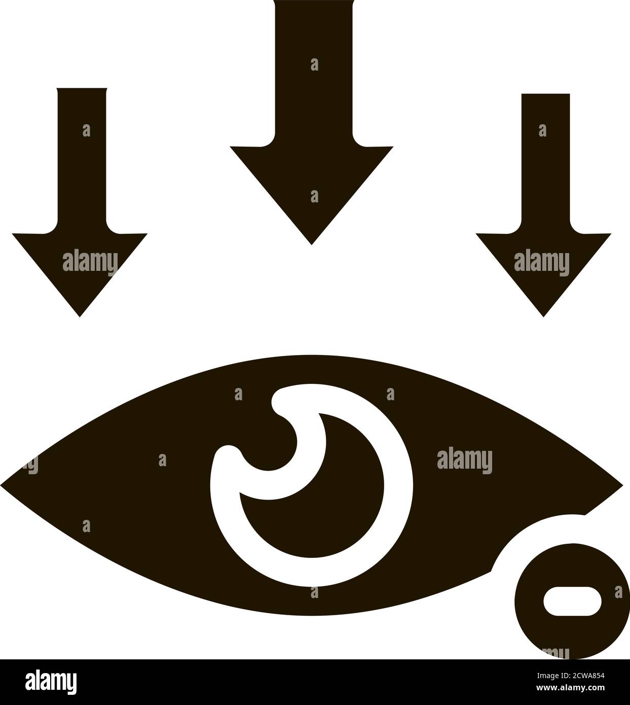 Eye And Arrows Eyesight Icon Illustration Stock Vector Image & Art - Alamy