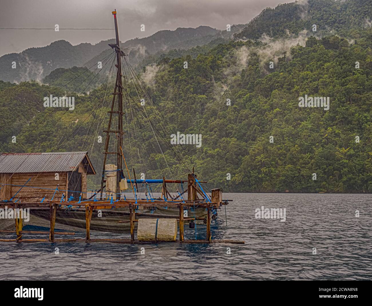 Bagang bamboo fishing platform hi-res stock photography and images - Alamy