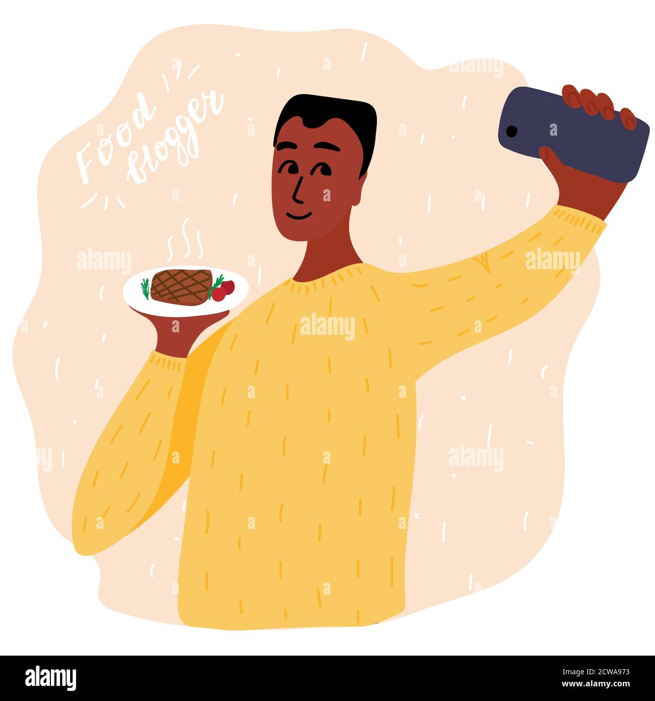 Photo black african man Stock Vector Images - Alamy