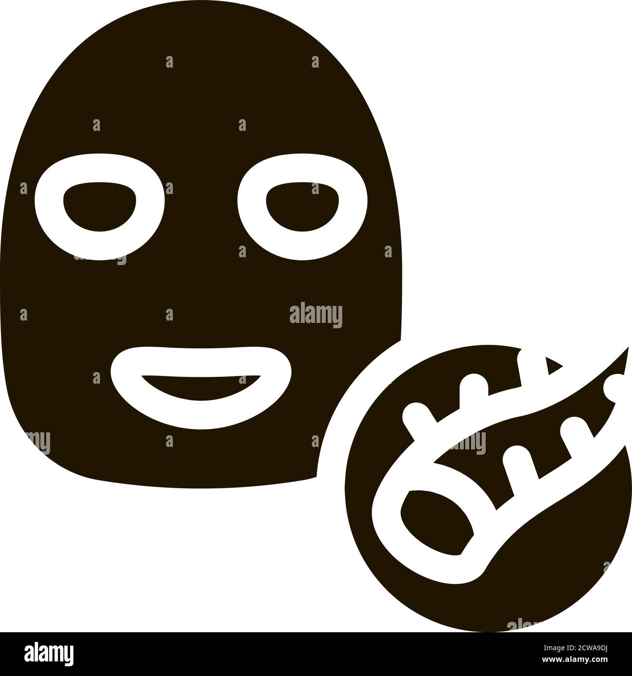 Facial mask application Cut Out Stock Images & Pictures - Alamy