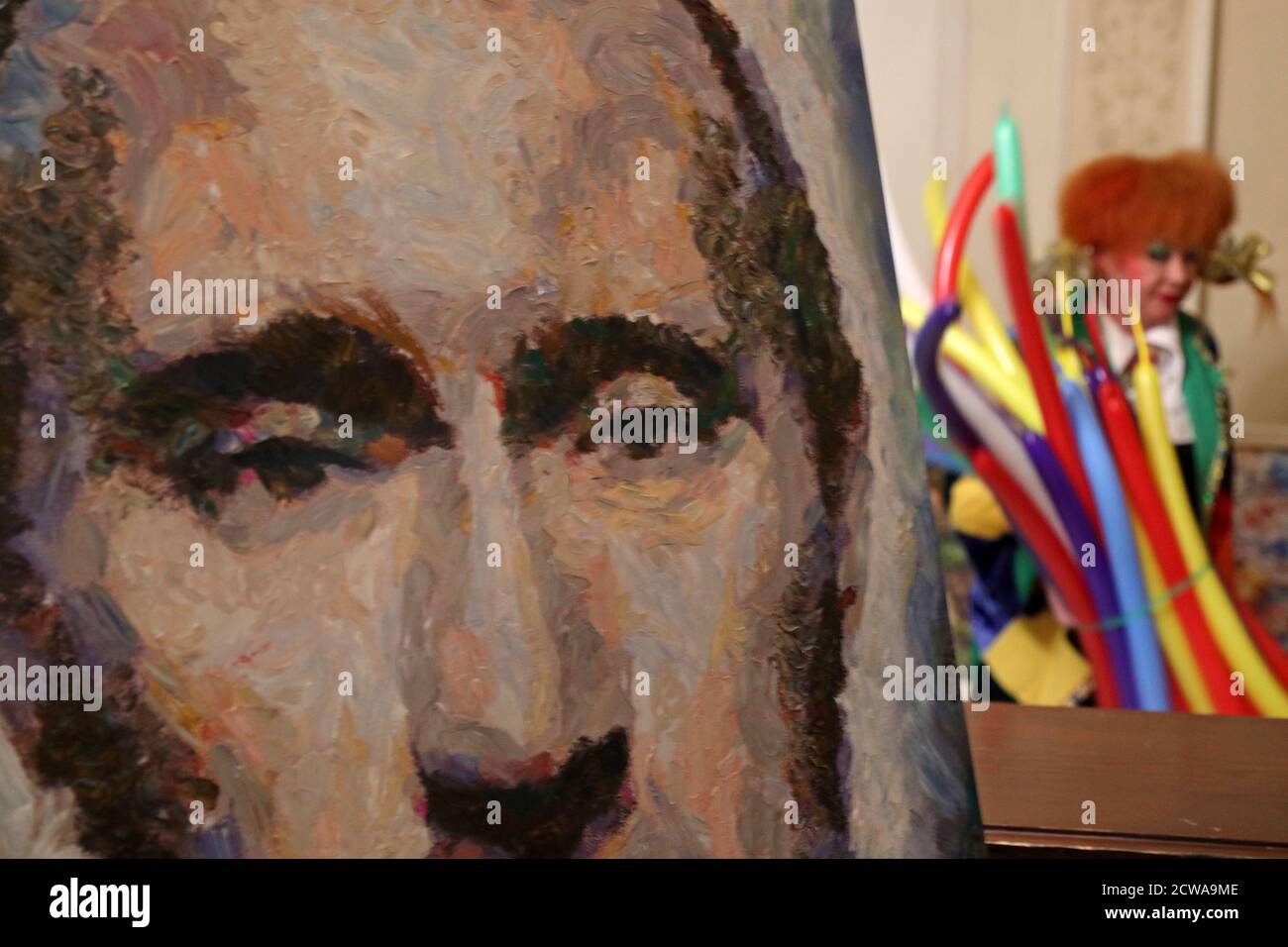 Vladimir Putin Painting High Resolution Stock Photography and Images ...