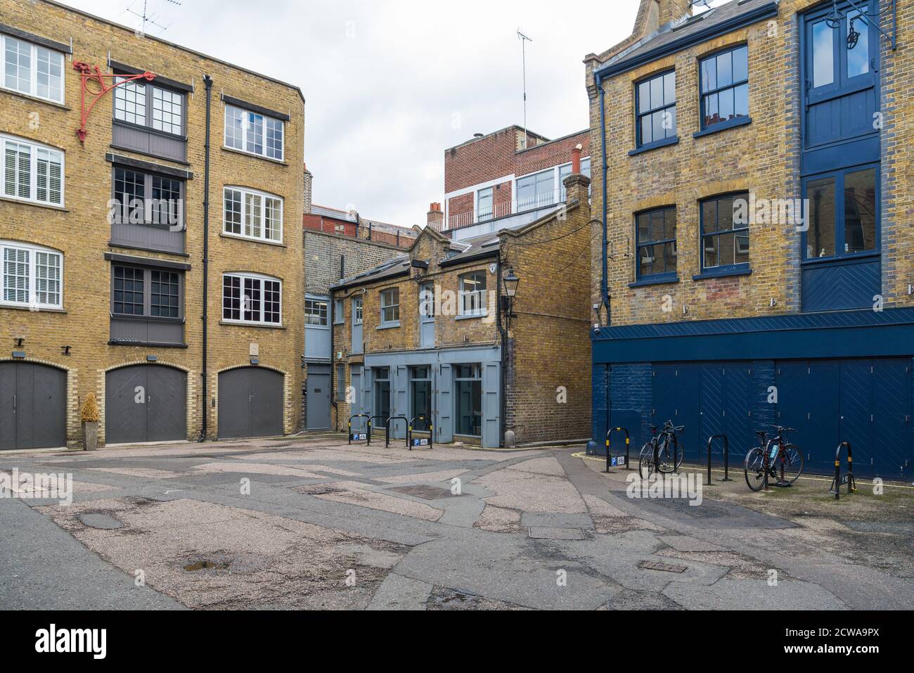 View of Portland Mews, Soho, London, England, UK Stock Photo - Alamy