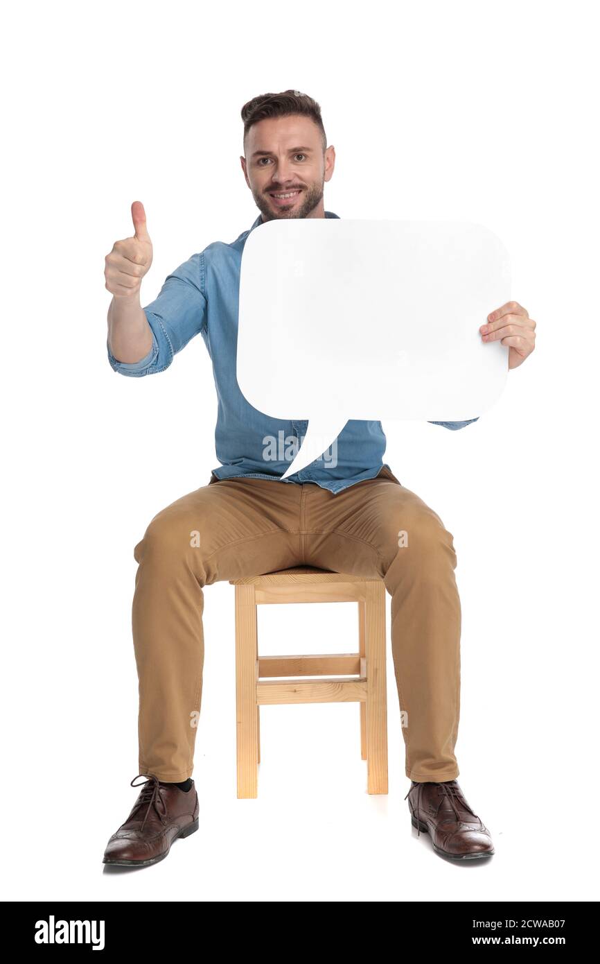 Young guy making yes Cut Out Stock Images & Pictures - Alamy