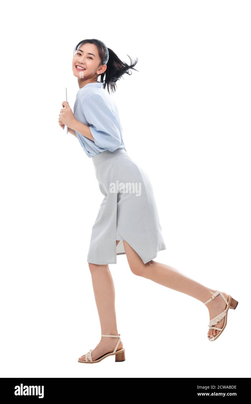 Exciting young woman Cut Out Stock Images & Pictures - Alamy