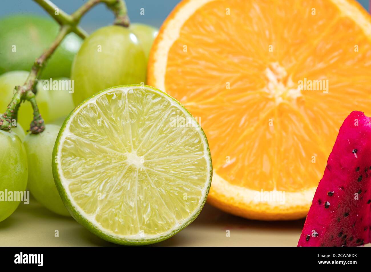 Fruit a transverse feature Stock Photo - Alamy