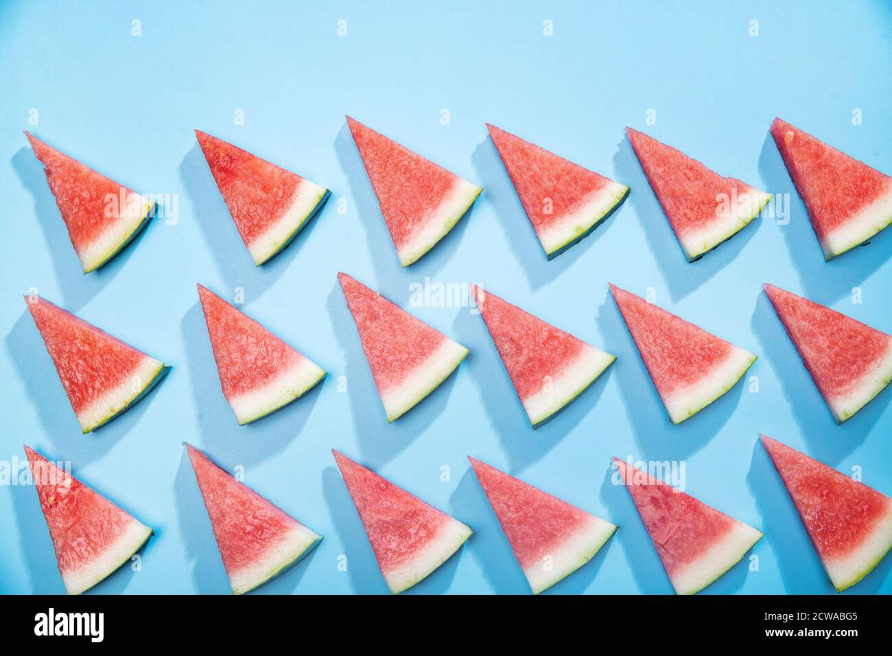 Rows of watermelon slices Stock Photo - Alamy