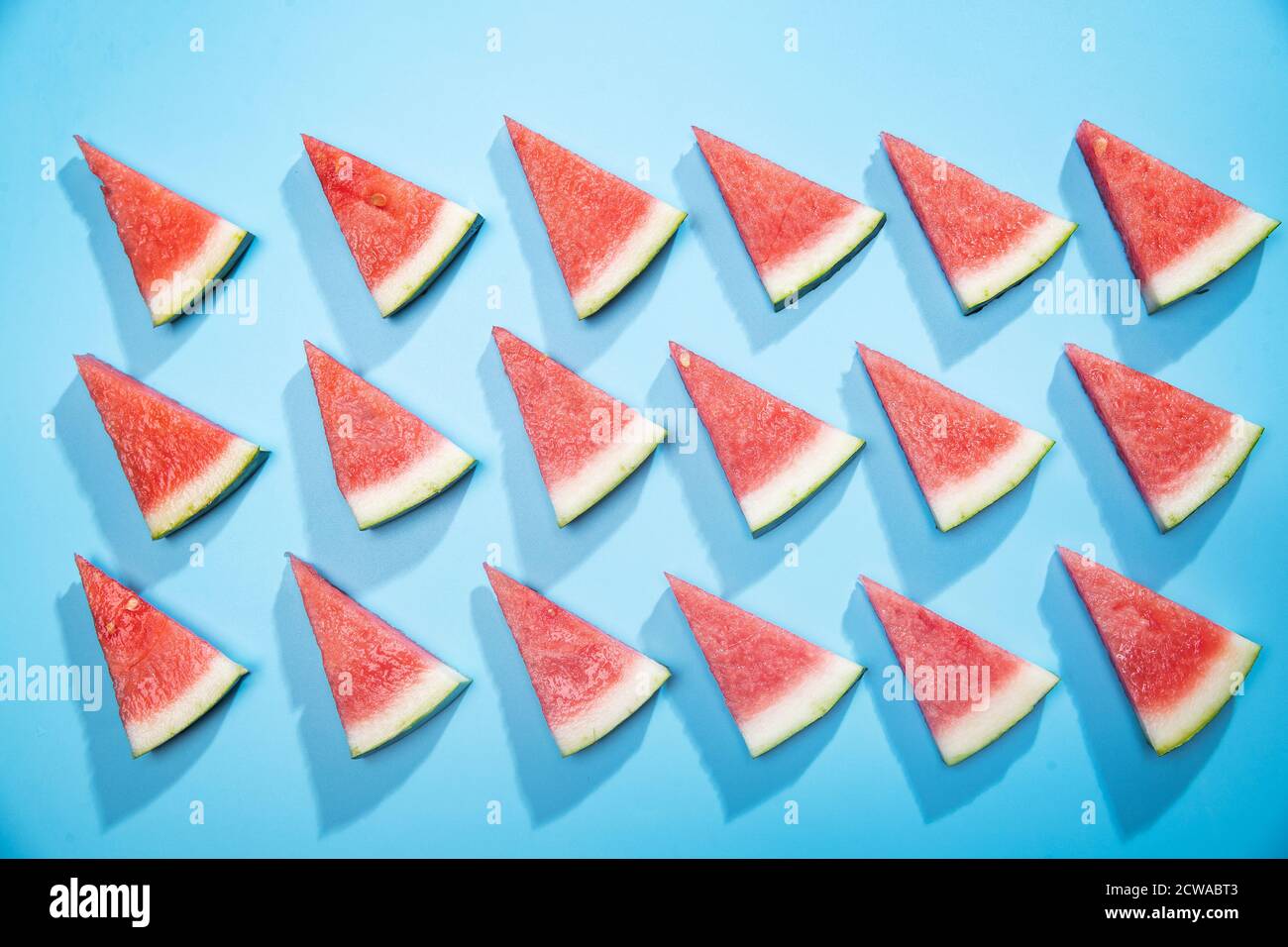 Rows of watermelon slices Stock Photo - Alamy