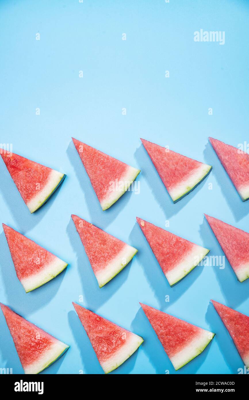 Rows of watermelon slices Stock Photo - Alamy