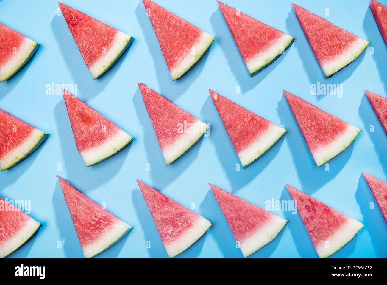 Rows of watermelon slices Stock Photo - Alamy
