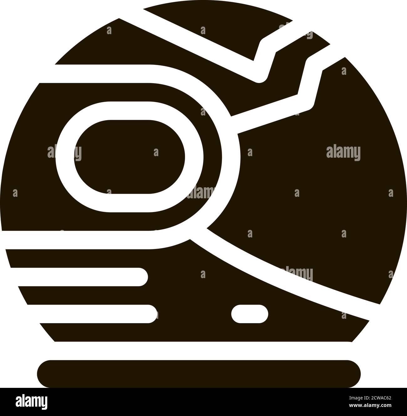 Spaceman Helmet Mask Icon Illustration Stock Vector Image & Art - Alamy