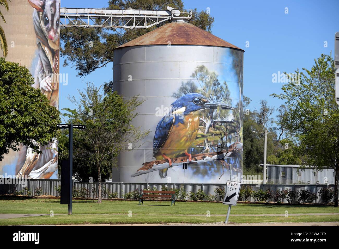 Australian Silo Art. Rochester, Victoria Stock Photo - Alamy