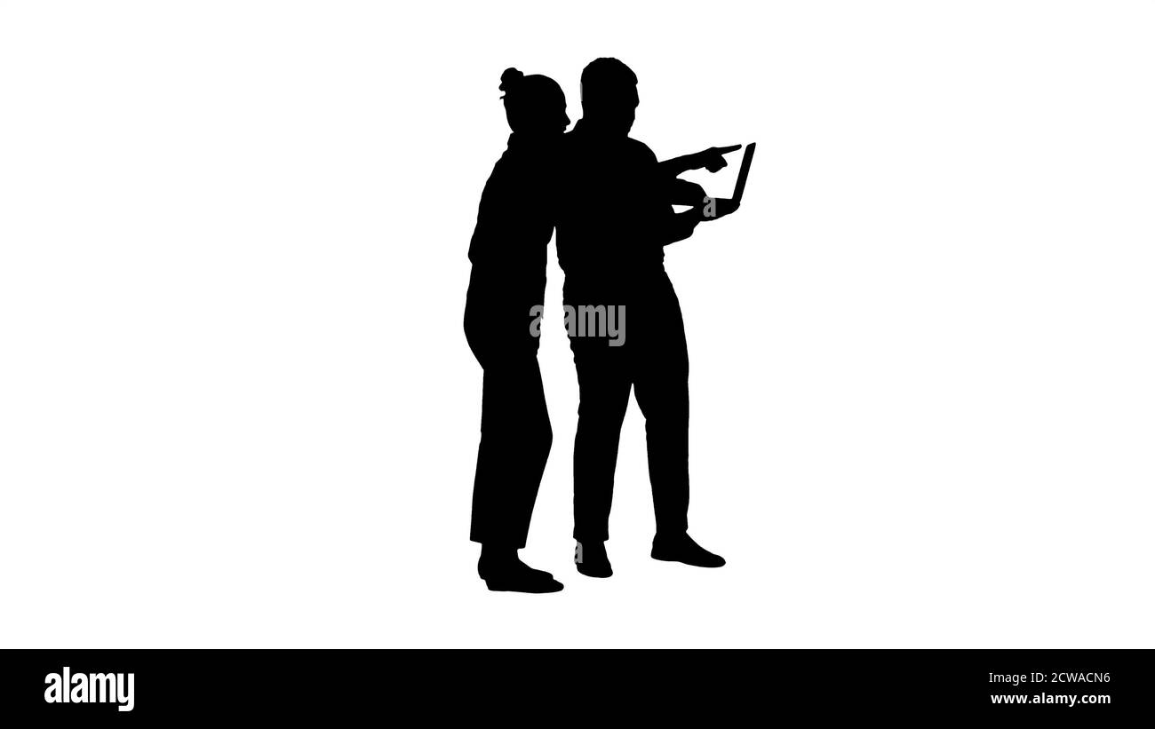 Female client silhouette Cut Out Stock Images & Pictures - Alamy