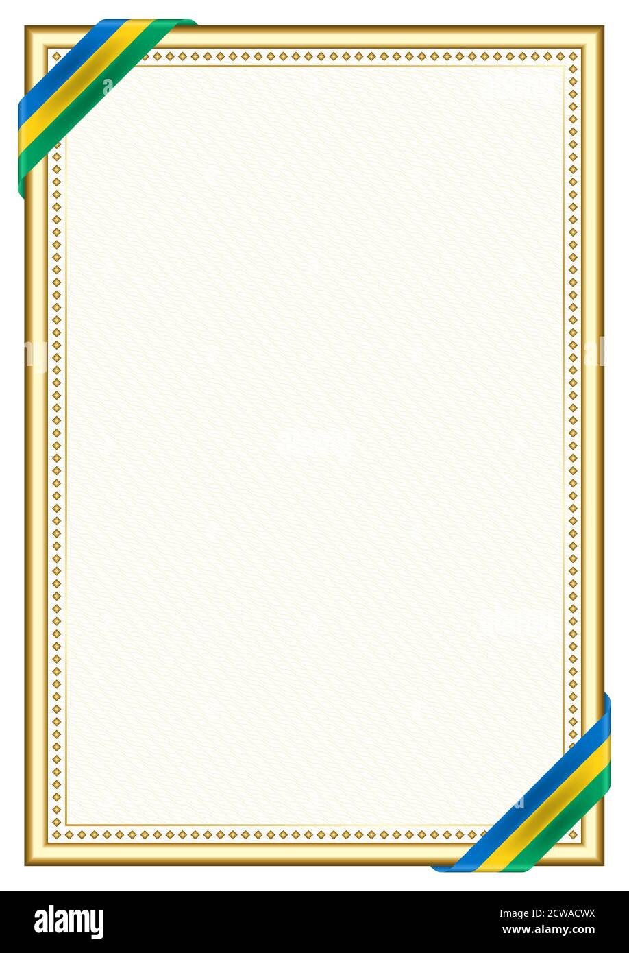 Vertical frame and border with Saint Vincent and the Grenadines flag ...