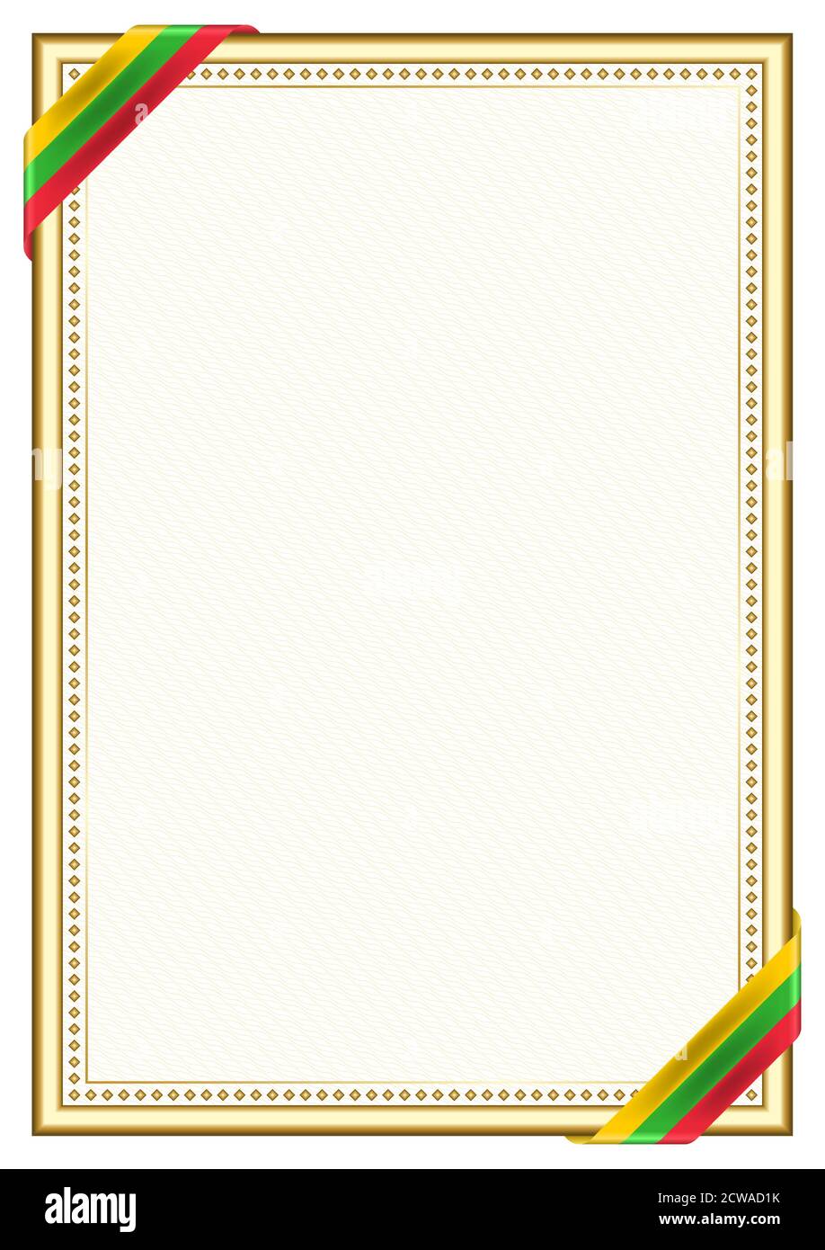 Vertical frame and border with Myanmar flag, template elements for your ...