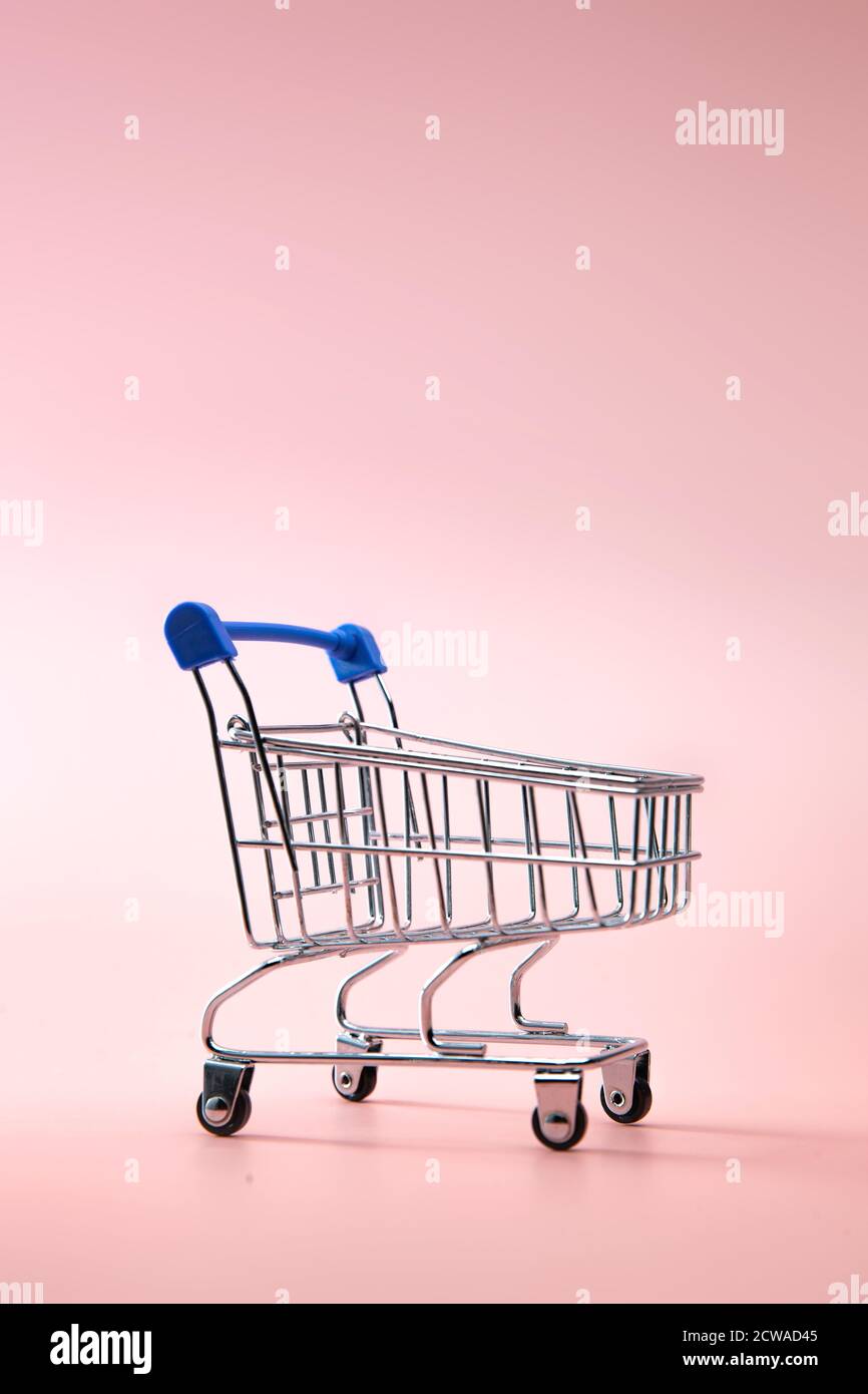Shopping cart model Stock Photo - Alamy