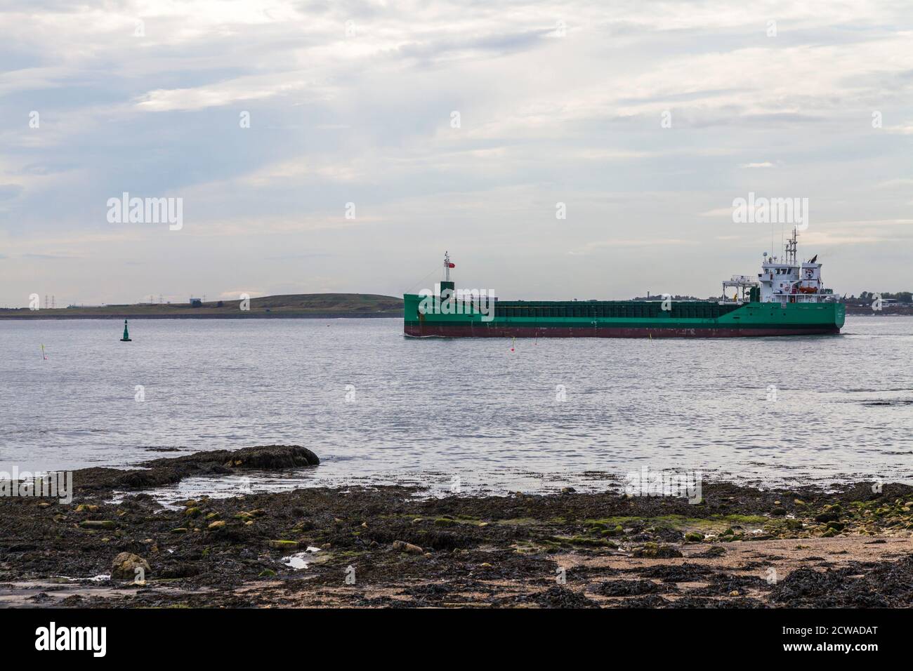 The Arklow Viking general cargo ship leaving the harbour at Hartlepool ...