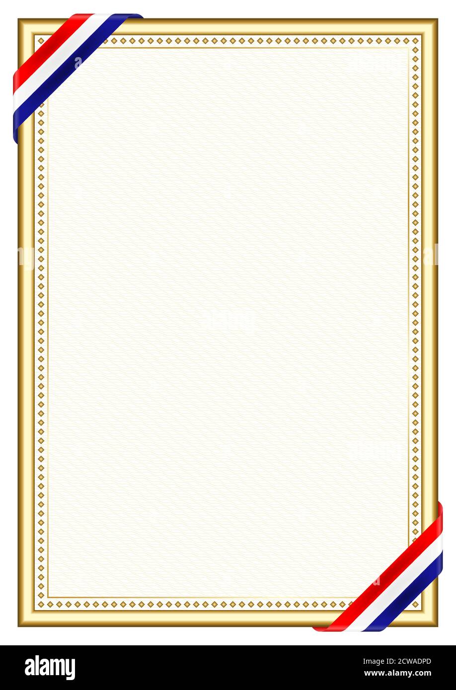 Vertical frame and border with Croatia flag, template elements for your ...