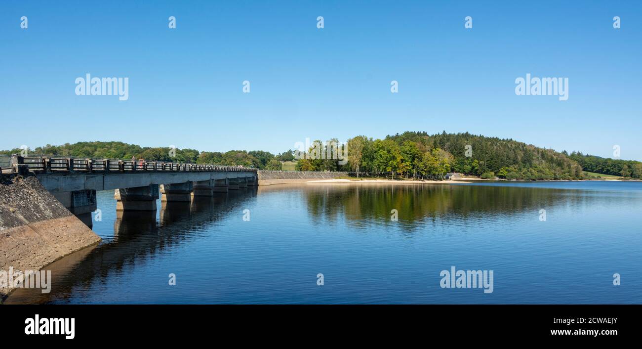 Limousin region, islands of Lake of Vassiviere, Creuse and Haute Vienne ...