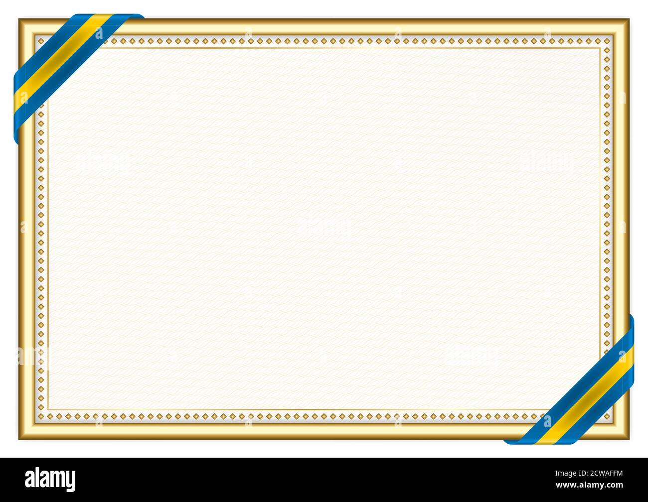 Horizontal frame and border with Sweden flag, template elements for ...